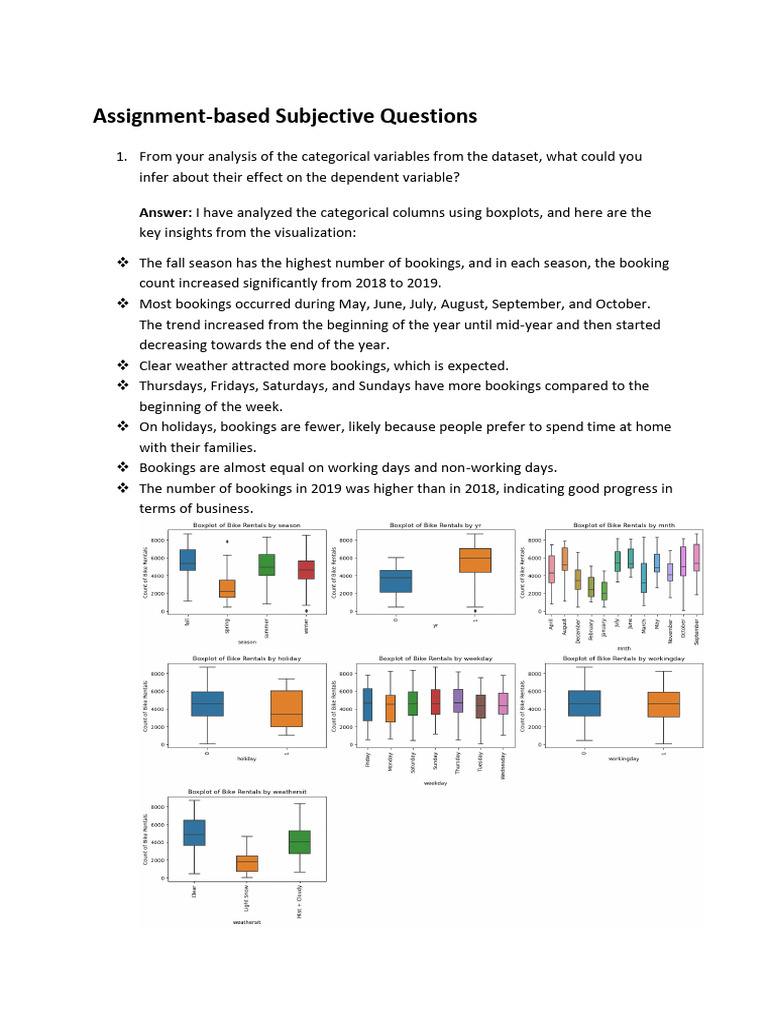 Linear Regression Assignment Questions and Answer | PDF | Errors And Residuals | Regression Analysis