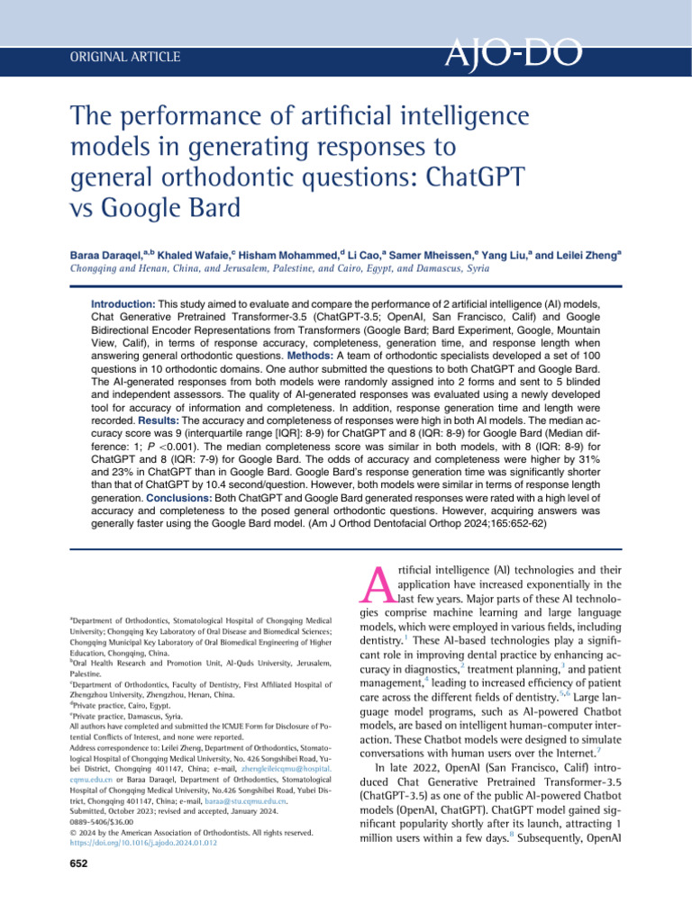 ChatGPT Vs Google Bard | PDF