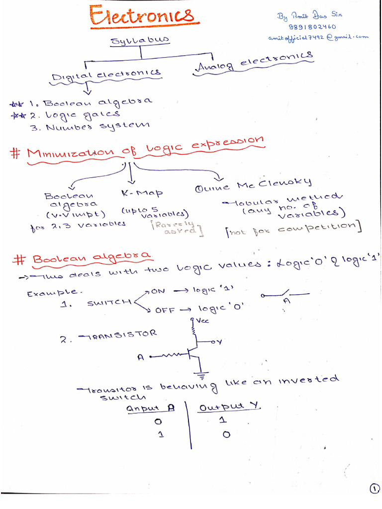 digital electronics notes | PDF