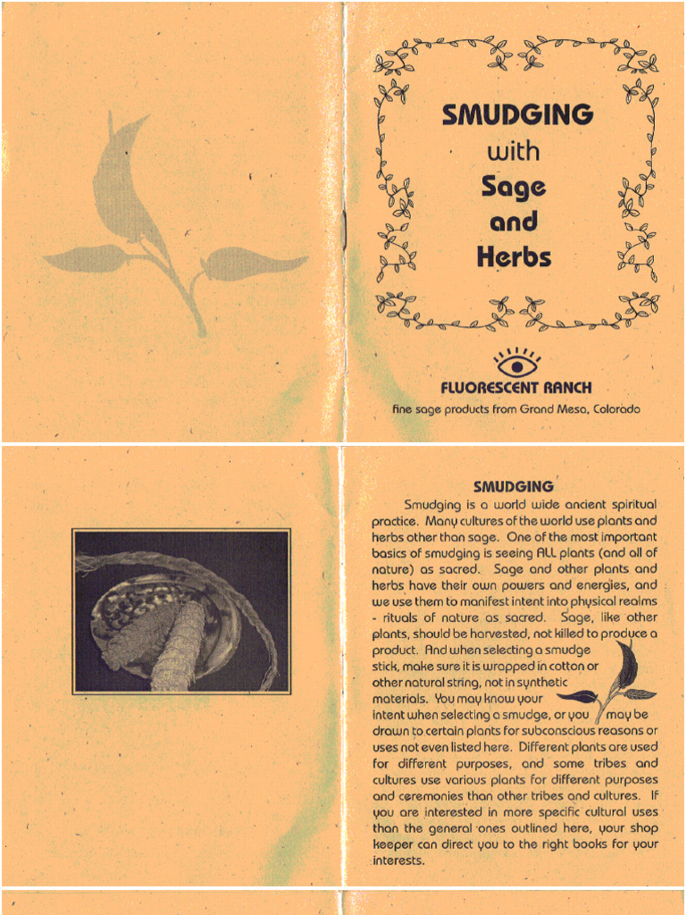 Smudging With Sage and Herbs | PDF