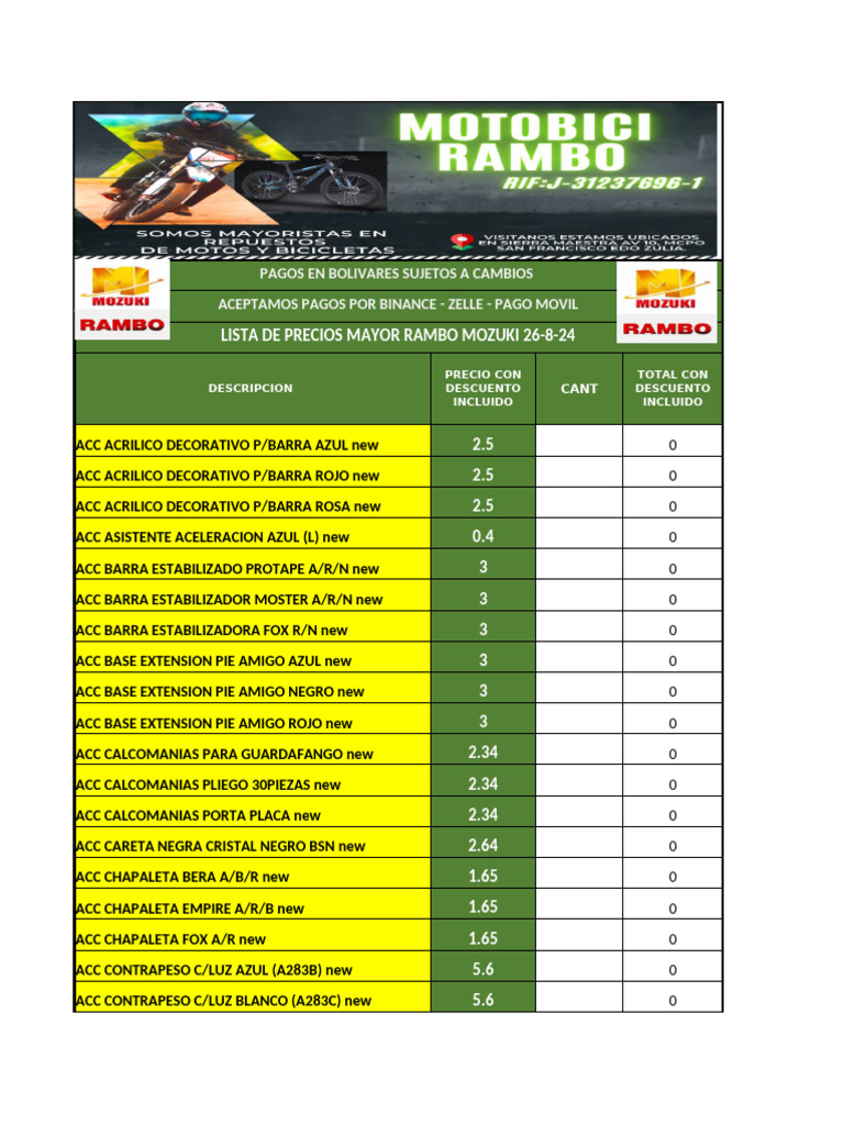 Compra Rambo 28-08 | PDF