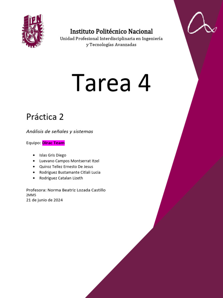 Tarea4 DiracTeam | PDF