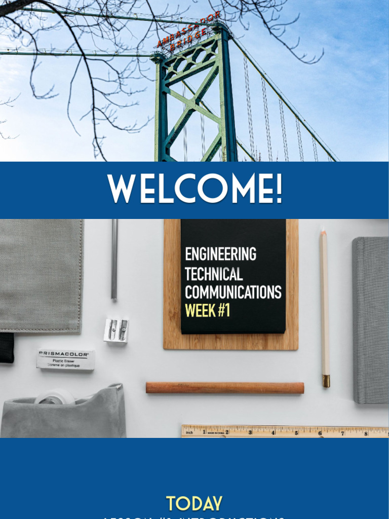 Lecture Slides For Week 1, Lesson 1 S23 | PDF