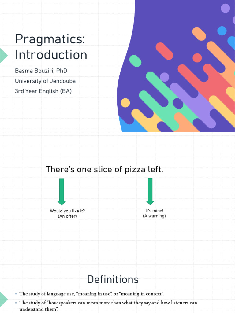 Pragmatics Intro | PDF