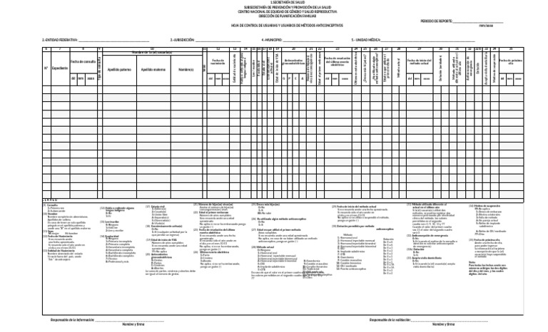 HOJA DE CONTROL TECU 2021 PASIA | PDF