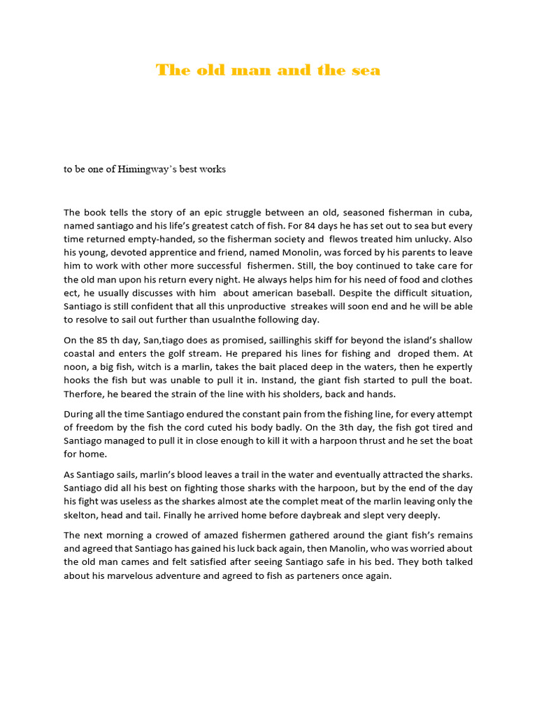 The - Old - Man - and - The - Sea | PDF