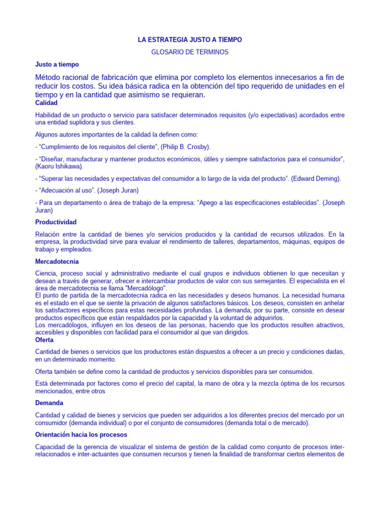 Glosario de Terminos | PDF