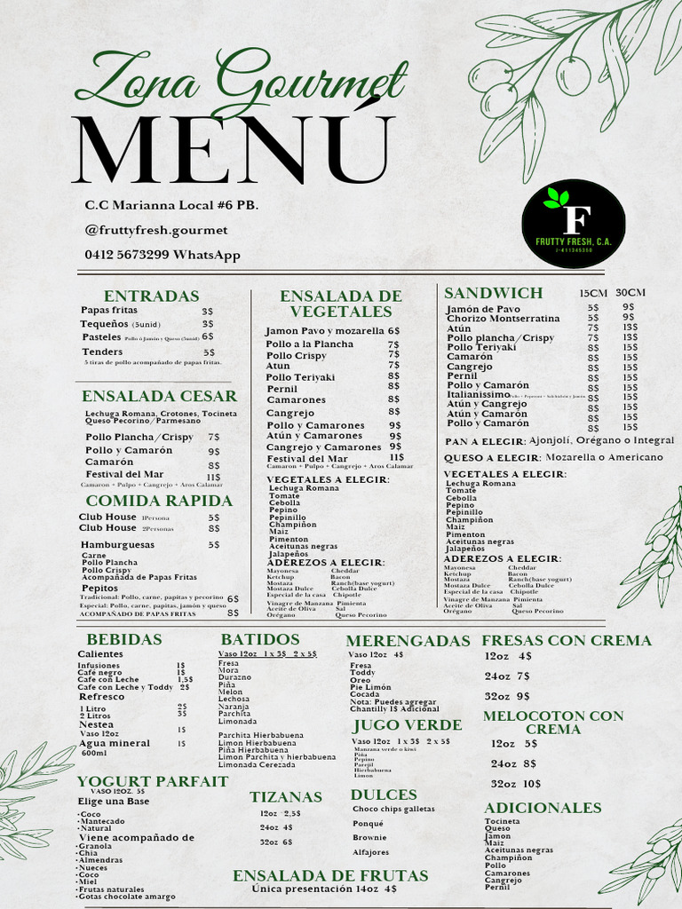 Menú Gourmet Agosto24 PDF | PDF