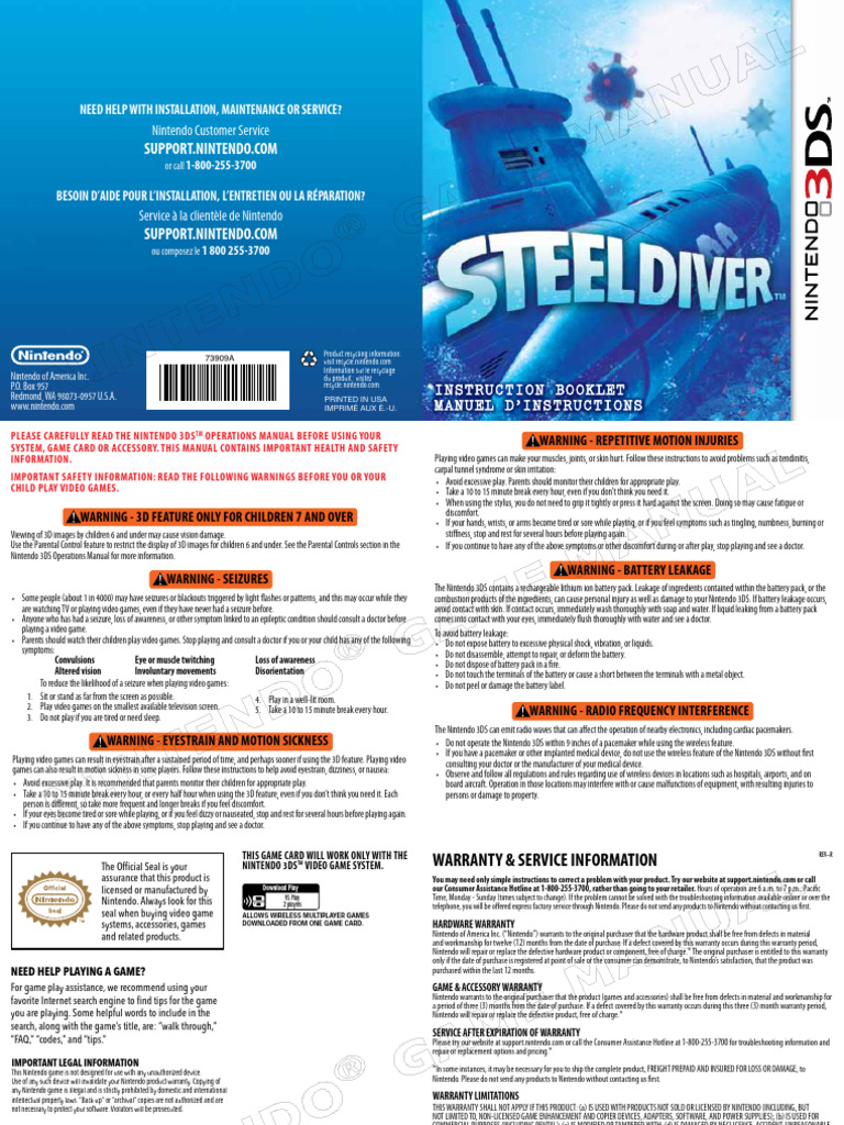 3DS_Steel_Diver | PDF