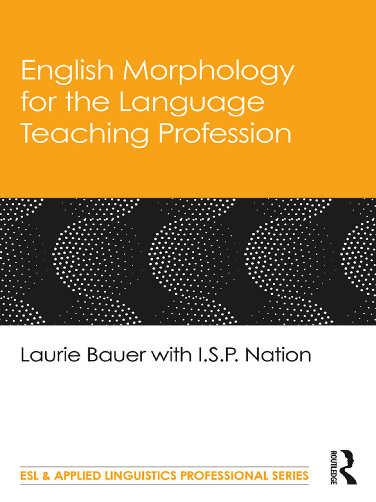 English Morphology For The Language | PDF