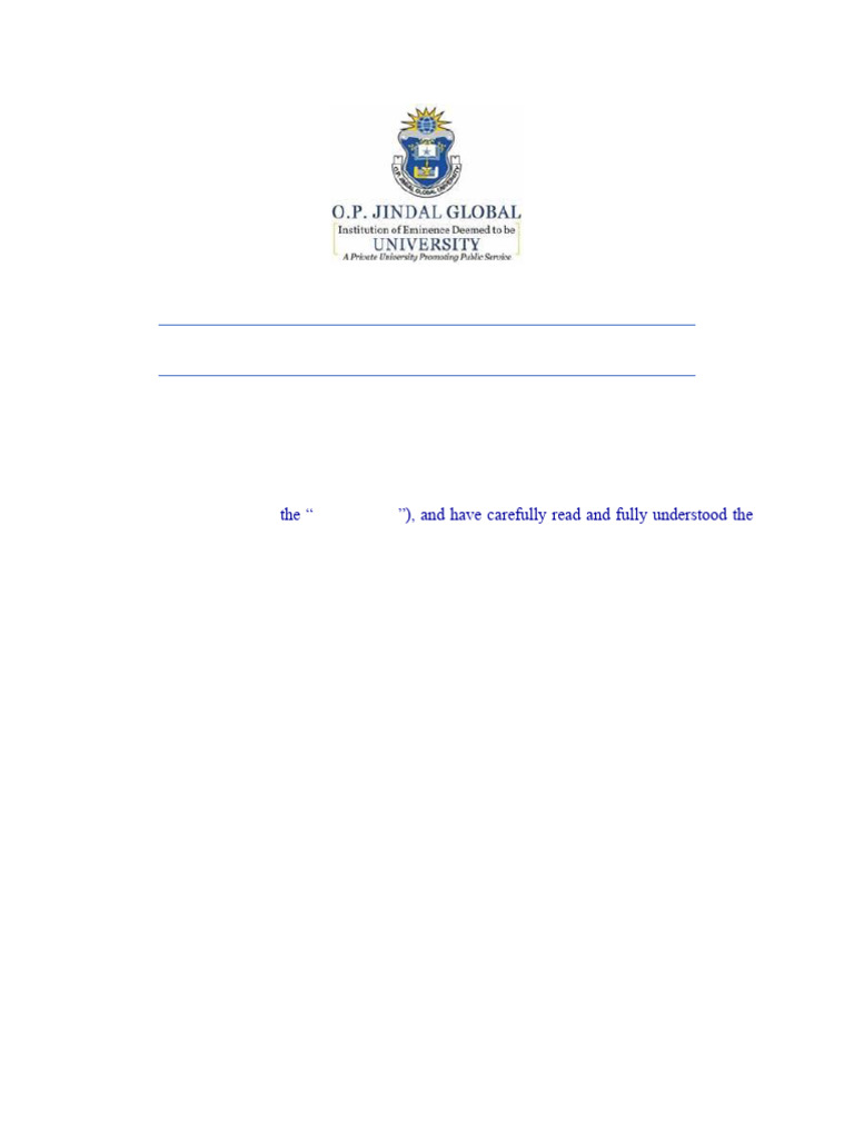 Anti-Ragging Affidavit by The Student | PDF