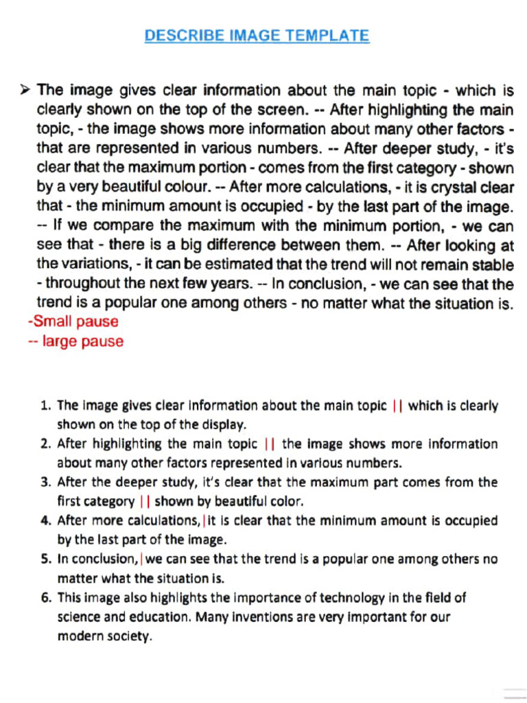 Describe Image All Template | PDF