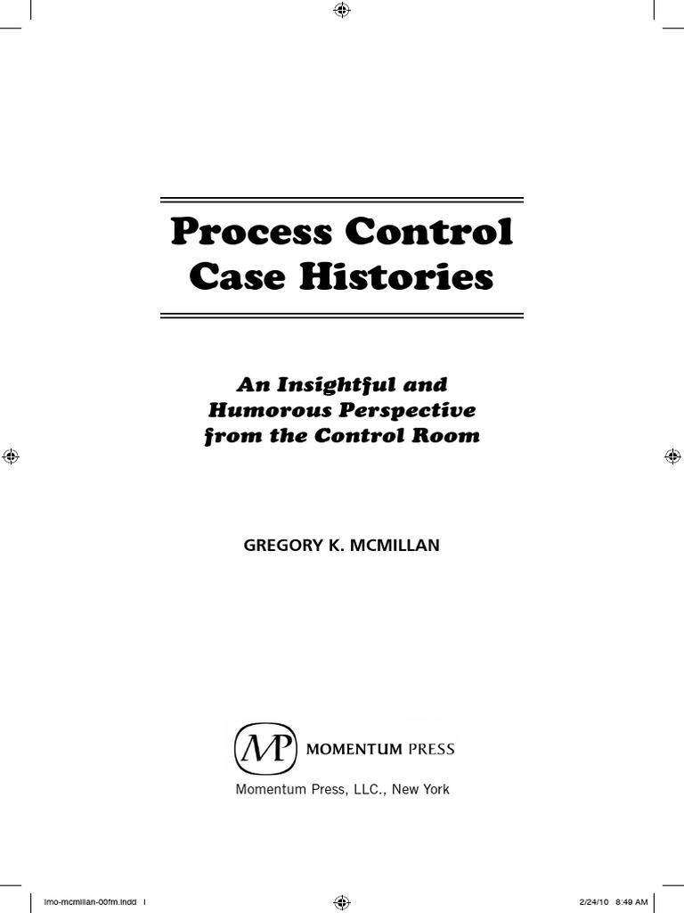 Process Control Case Histories Greg McMillan | PDF