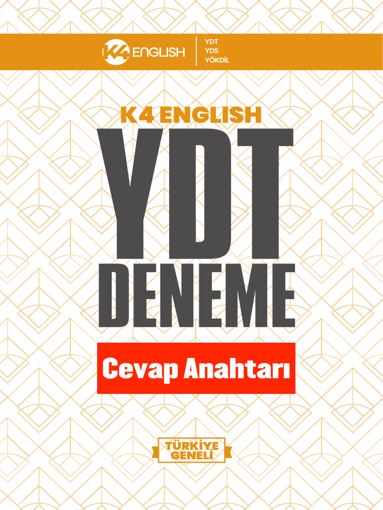 YDT Deneme Cevap Anahtarı | PDF