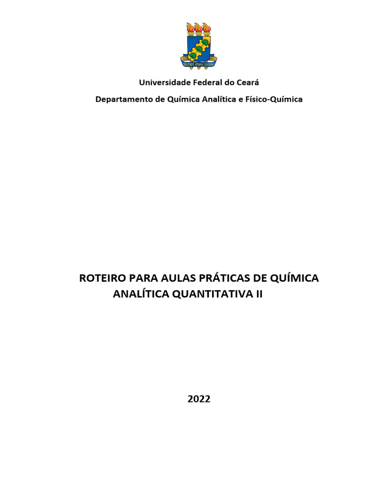Apostila de Anal. Quant. II 2022 | PDF