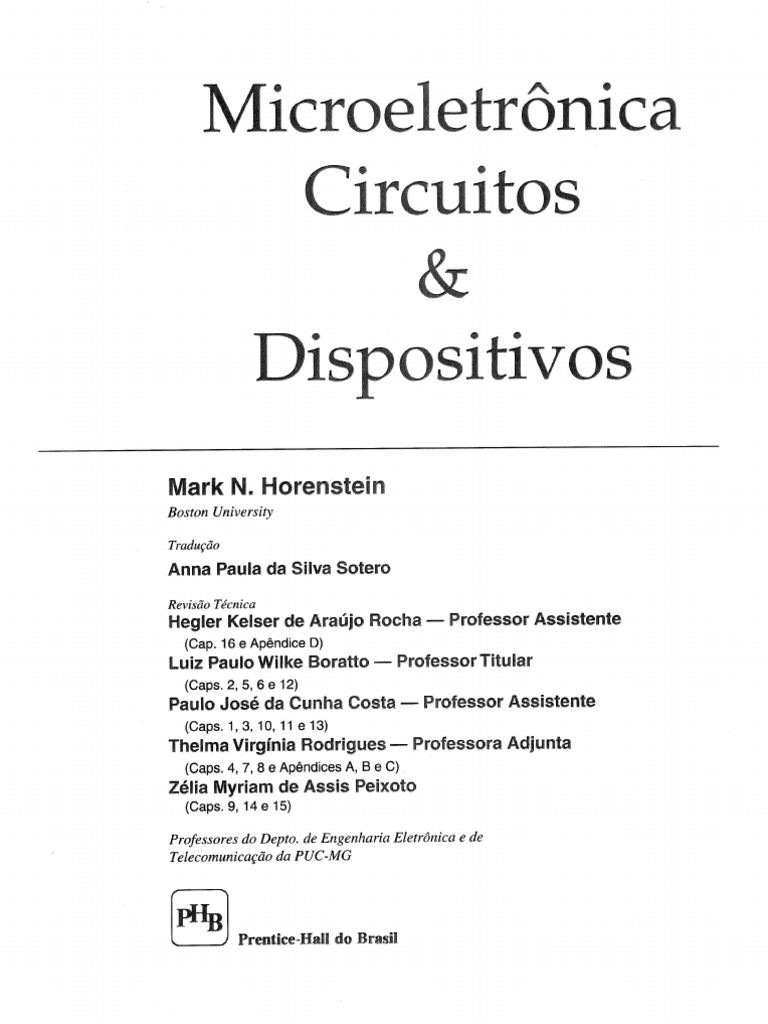 Microeletrônica Circuitos e Dispositivos | PDF