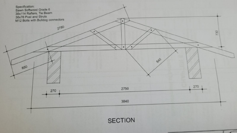 Bolted Roof Truss | PDF