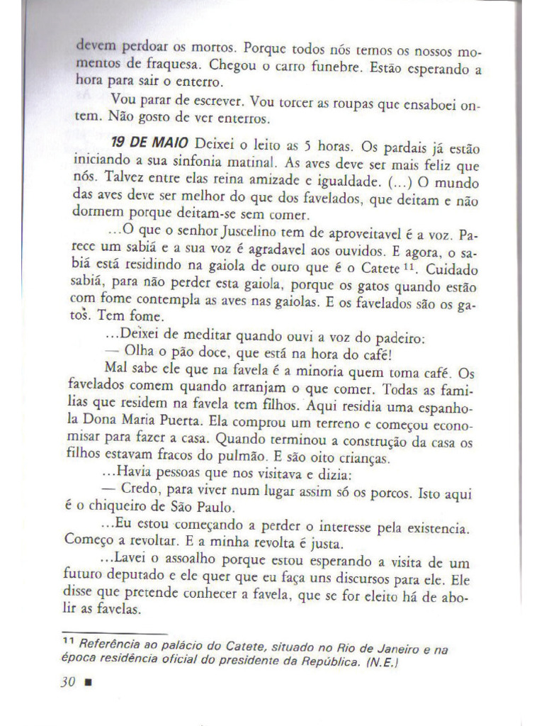 1960 - Quarto de Despejo - Carolina Maria de Jesus. | PDF