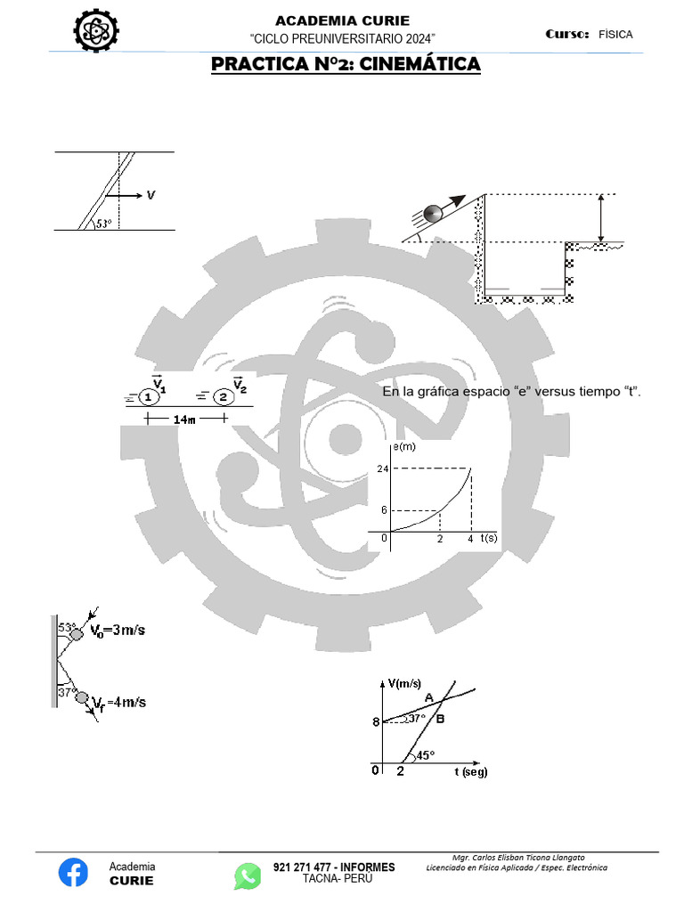 PRACT - 2 CINEMATICA - Invierno2024 | PDF