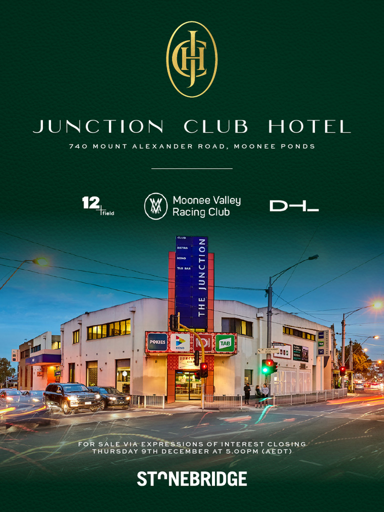 Investment Summary - Junction Club, Moonee Ponds (Stonebridge) | PDF