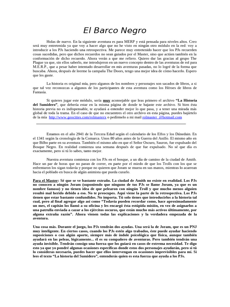 El Barco Negro | PDF