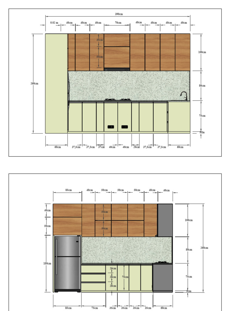 Gambar Kerja Kitchen Set | PDF
