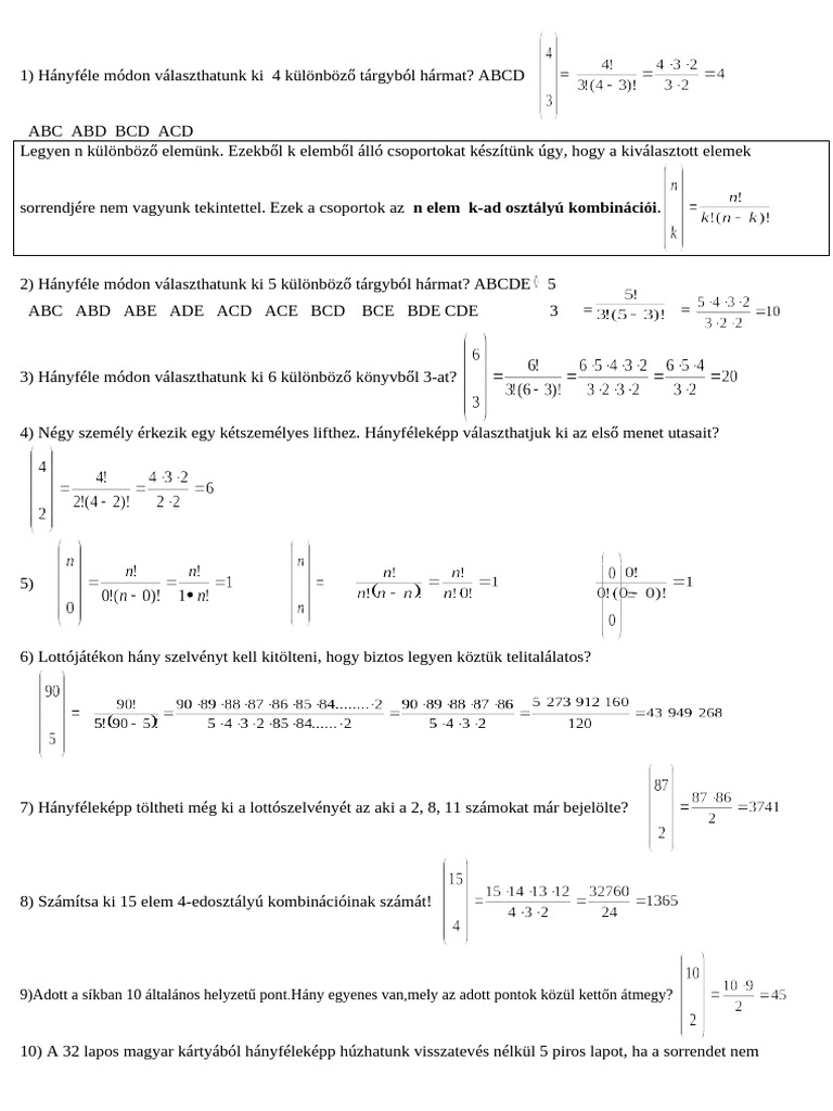 Kombinatorika 3. | PDF