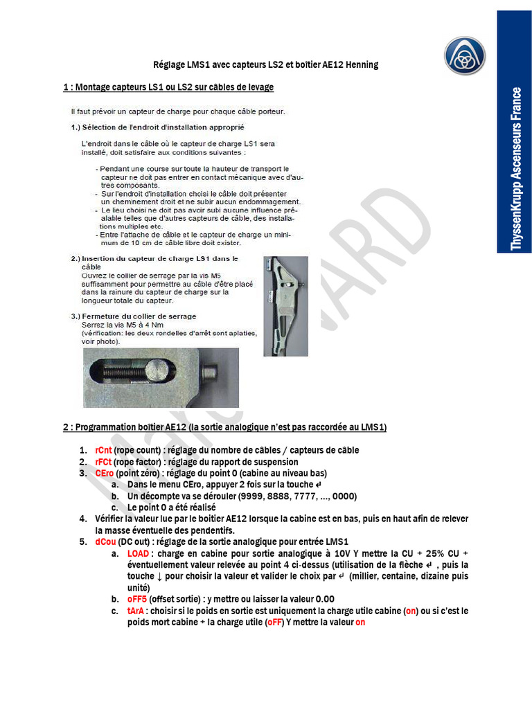 LMS1 + Hennng Réglage Henning Et LMS1 | PDF
