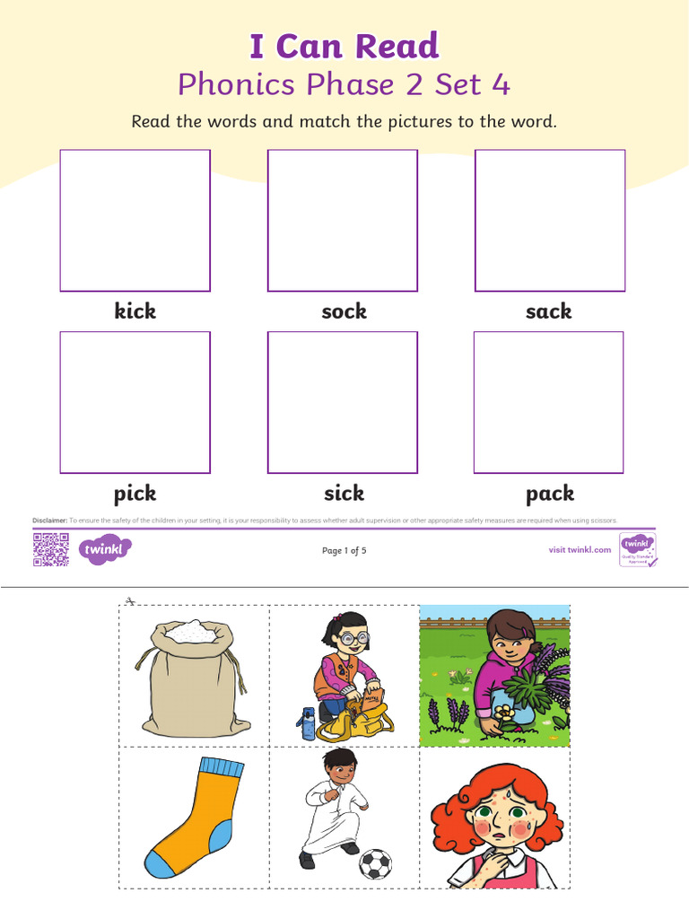 I Can Read Phonics Phase 2 Set 4 | PDF