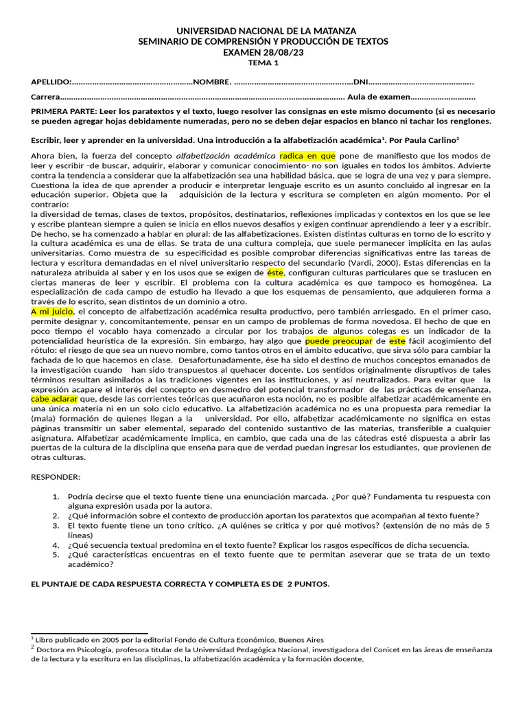 modelo de seminario en clase | PDF