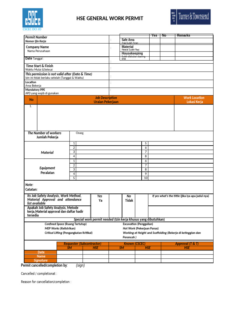 Work Permit General | PDF