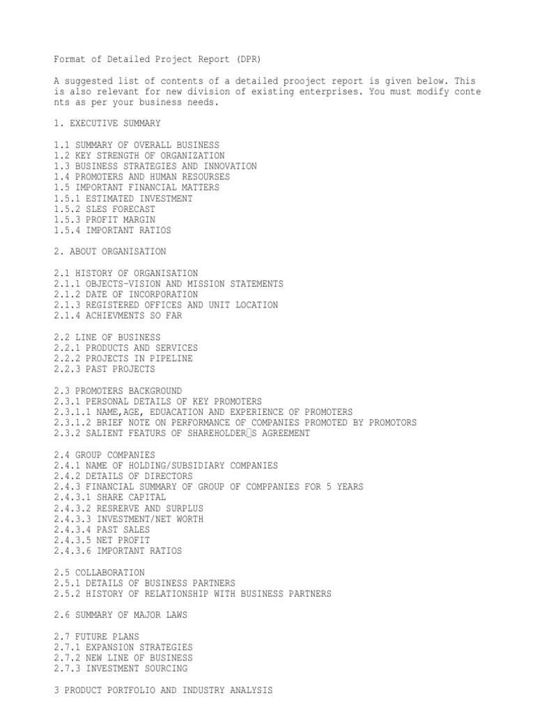 DPR Format | PDF | Board Of Directors | Strategic Management