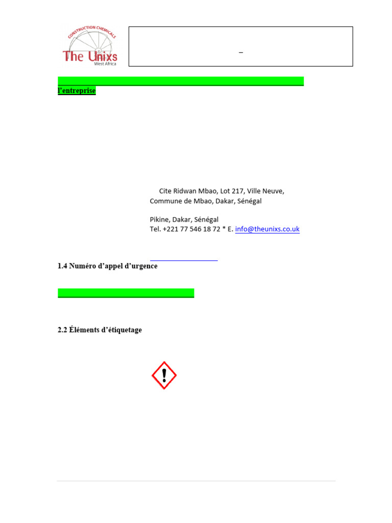 MSDS Hyper Fluide SEN | PDF