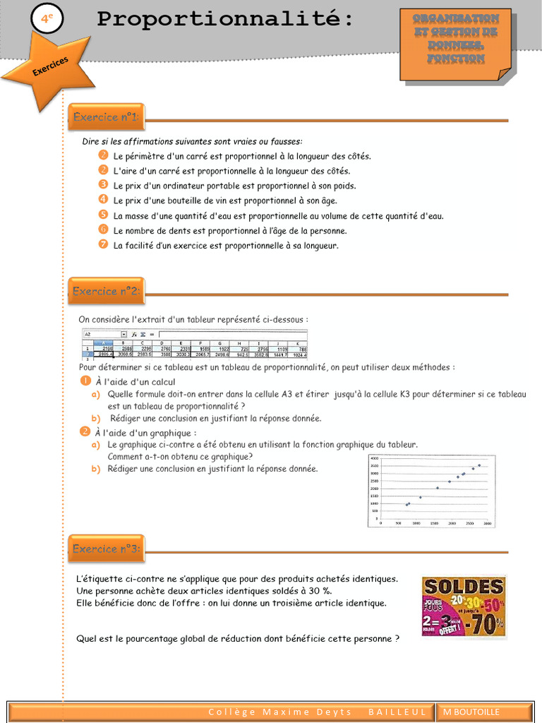 10 Proportionnalite | PDF