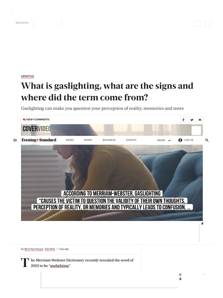 What Is Gaslighting, What Are The Signs and Where Did The Term Come ...