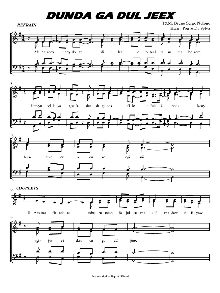 Dunda - Ga - Dul - Jeex - Bruno S. Ndione | PDF