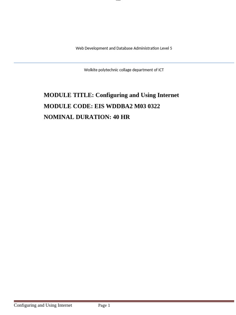 Configuring and Using Internet STU 2 | PDF