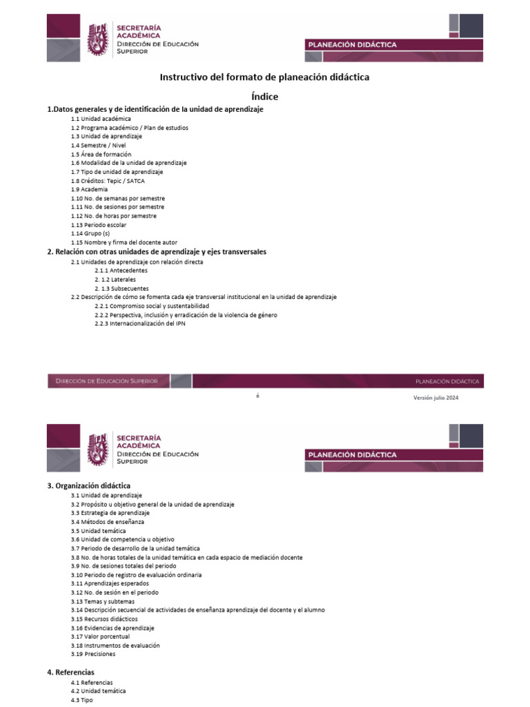Instructivo Planeacion Did Ctica DES 23 07 2024 1 | PDF