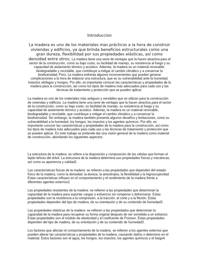 MADERAS | PDF