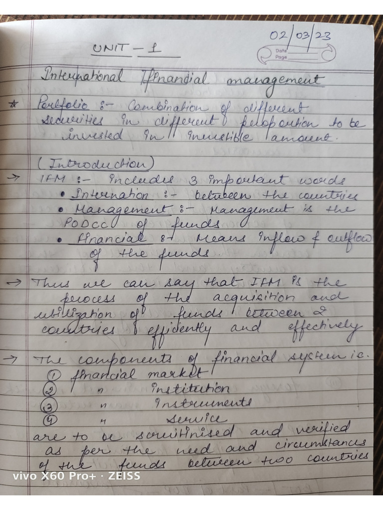 Class Notes Final Unit 1-2 | PDF