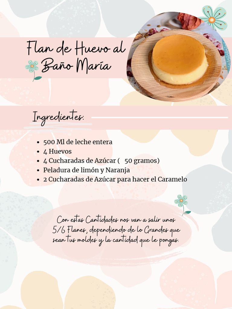 Flan-de-Huevo-al-Bano-Maria | PDF
