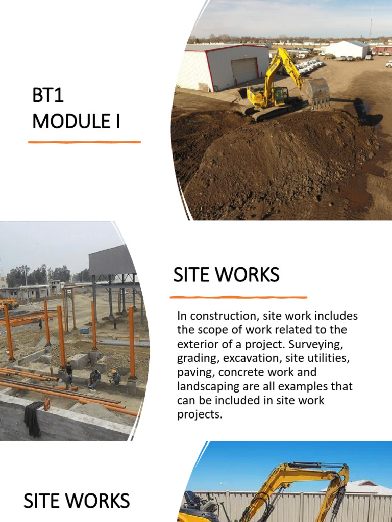BT1 MODULE I - SITE WORKS | PDF