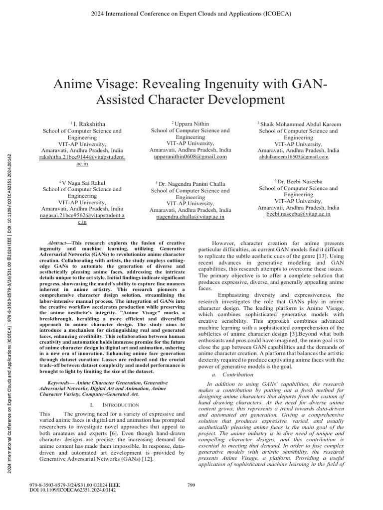 Anime Visage Revealing Ingenuity With GAN-Assisted Character ...