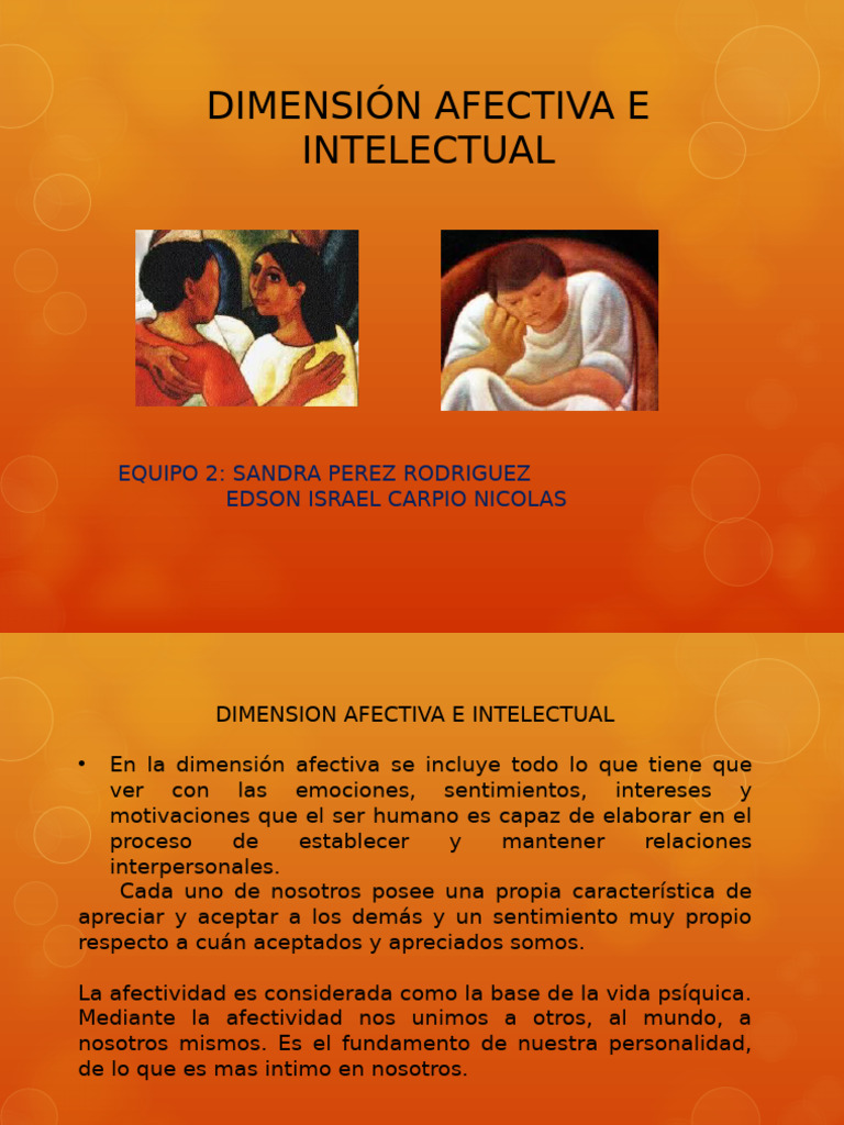 Dimension Afectiva e Intelectual | PDF