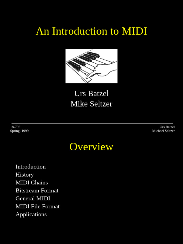 Midi ppt95 | PDF