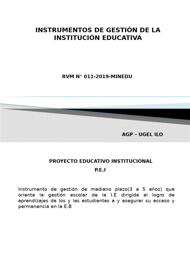 ppt instrumentos de gestión | PDF