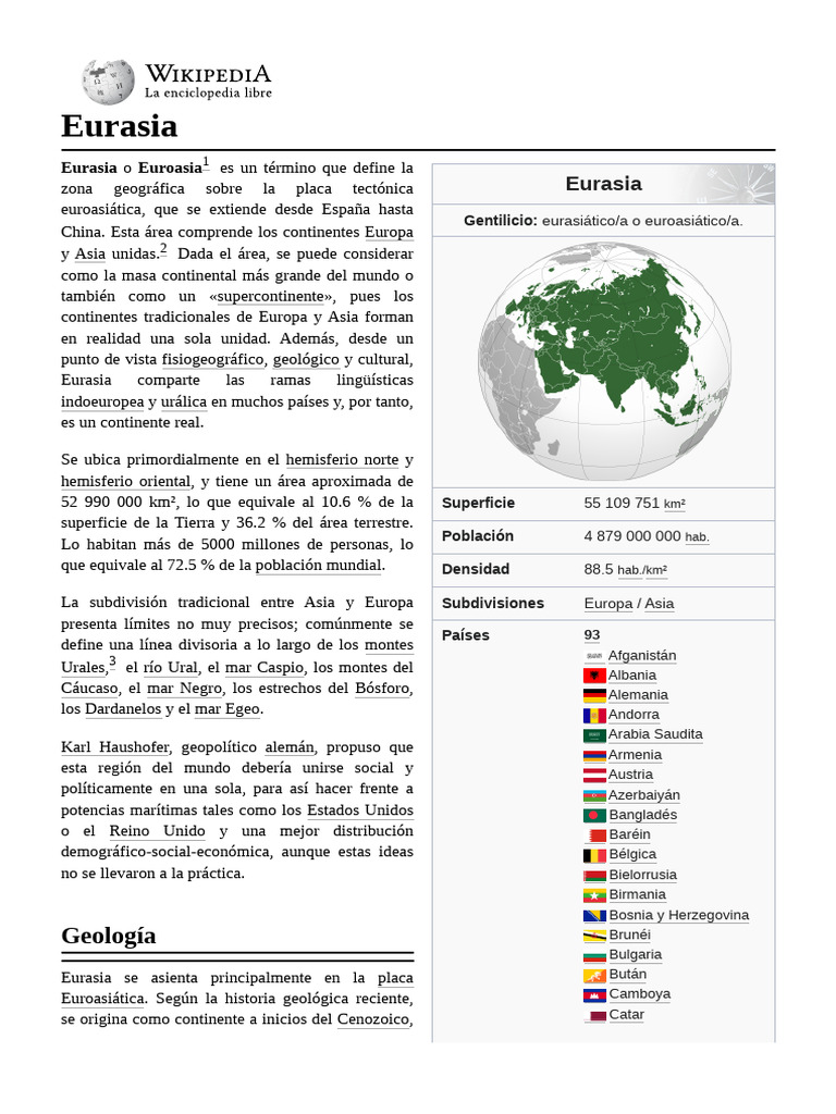Eurasia | PDF
