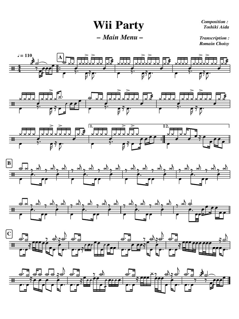 Wii Party - Main Menu | PDF