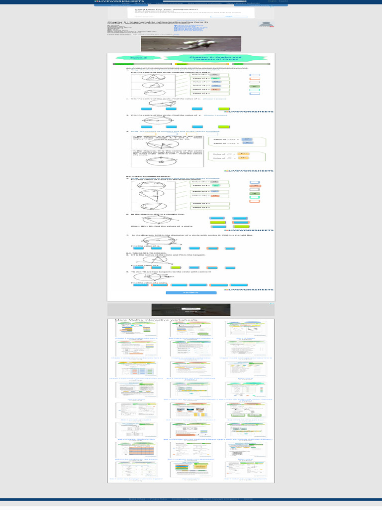 Chapter 5 Trigonometric Ratios(Mathematics Form 3) Worksheet | PDF