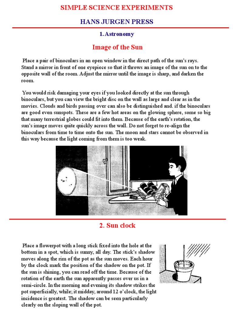 Simple Science Experiments | PDF | Electric Charge | Osmosis
